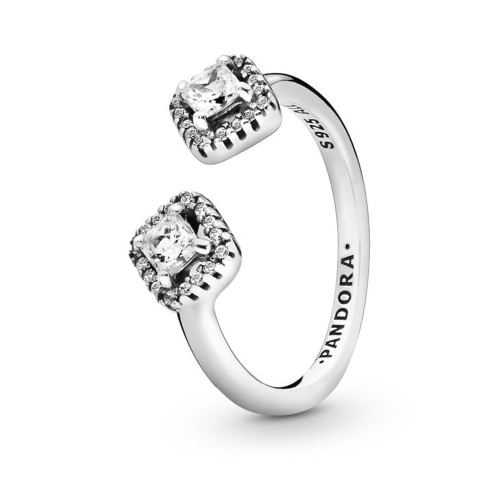 Genuine Pandora Double Open Diamond Sparkle Pave … - Gem